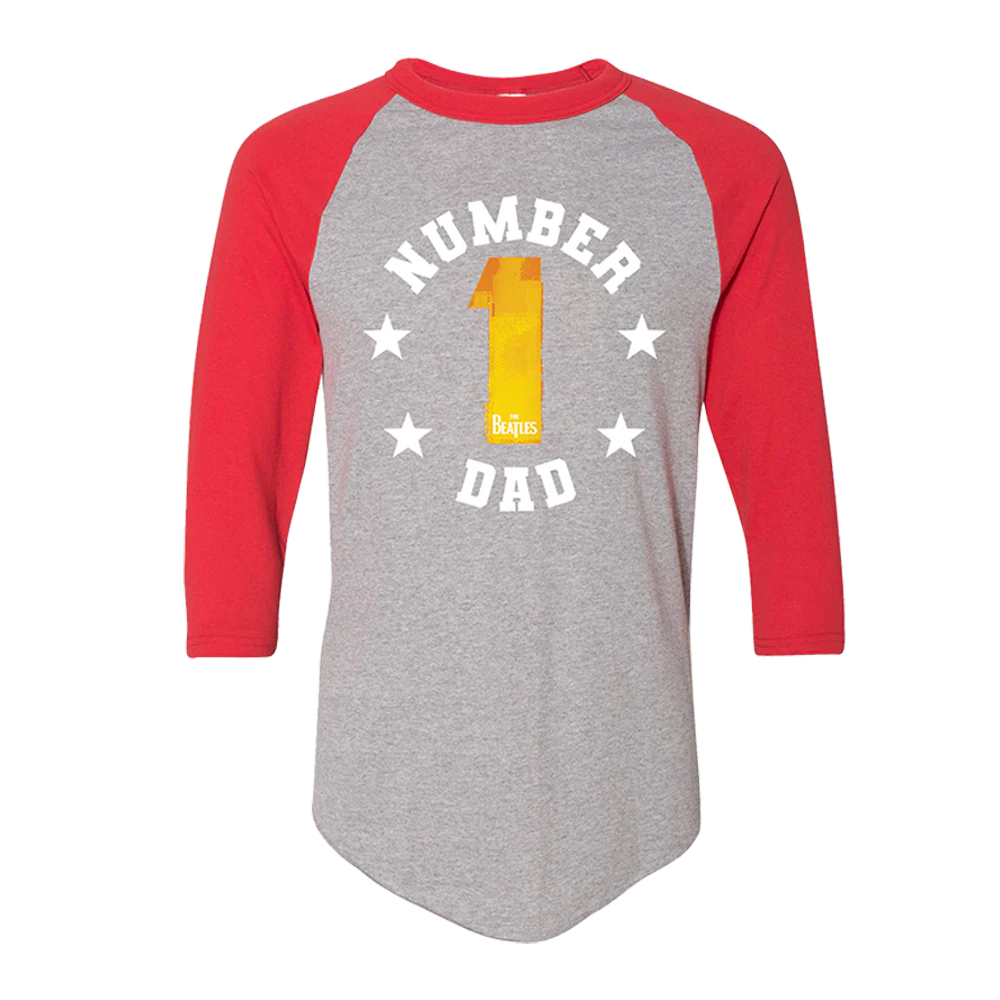 The Beatles Number 1 Dad Raglan - The Beatles